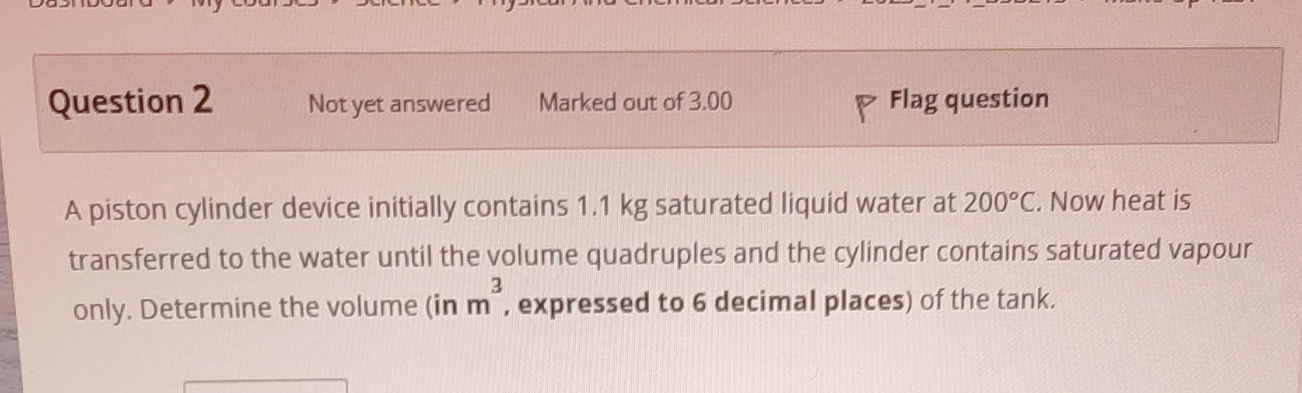 Solved A piston cylinder device initially contains 1.1 kg | Chegg.com