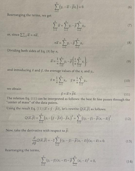 Solved Suppose we observe n data pairs and call them | Chegg.com