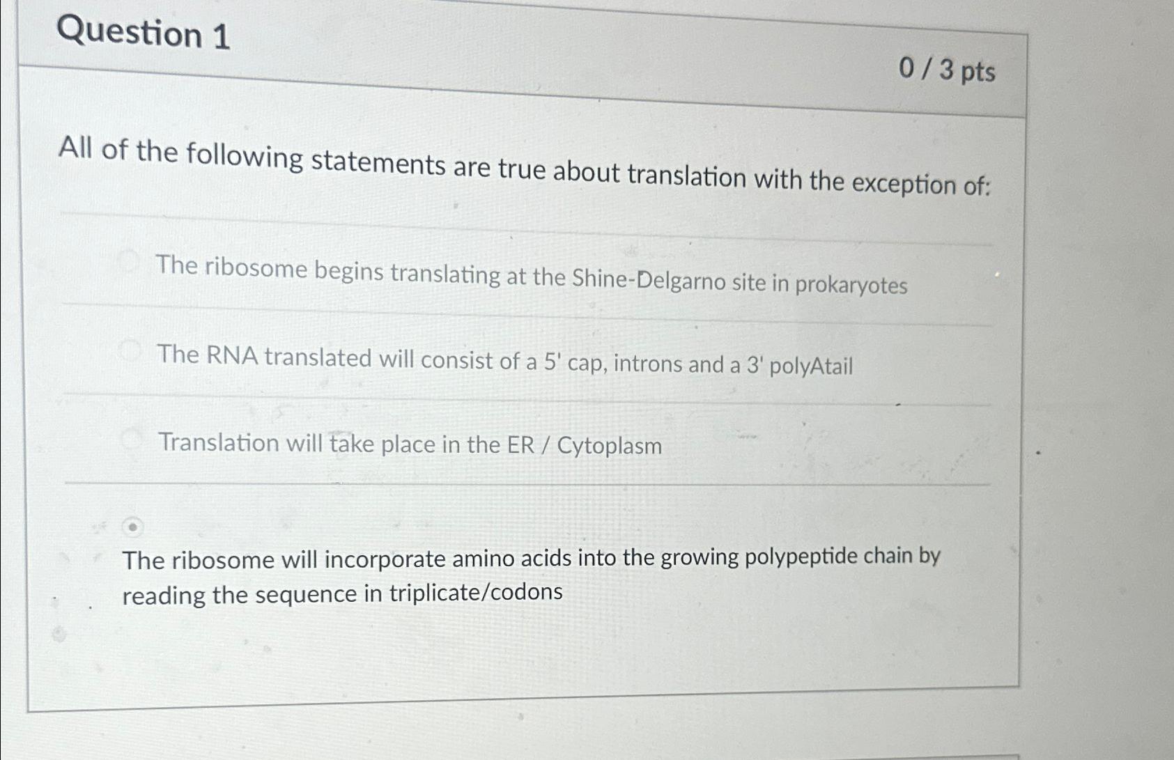 Solved Question 103 ﻿ptsAll of the following statements are | Chegg.com