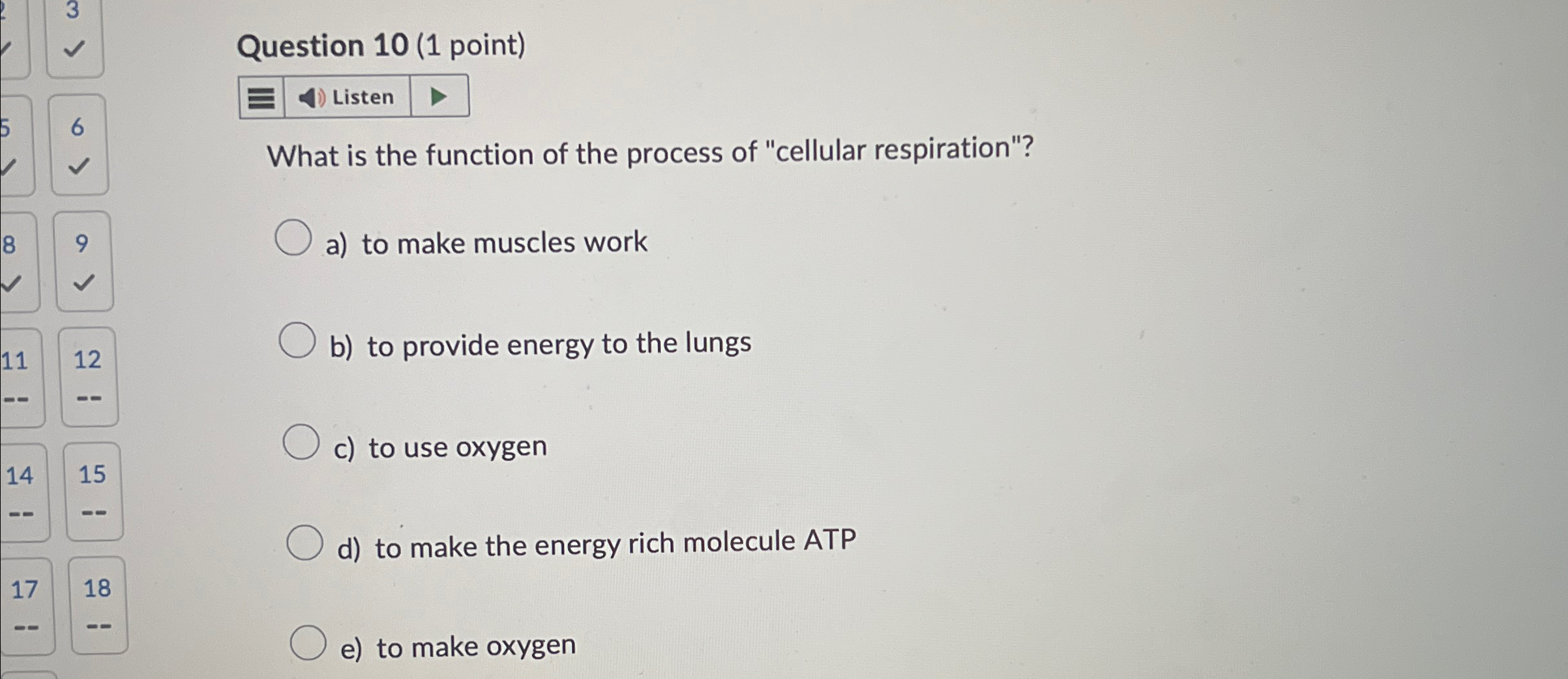 Solved Question 10 (1 ﻿point) ﻿Listen 6 ﻿What is the | Chegg.com