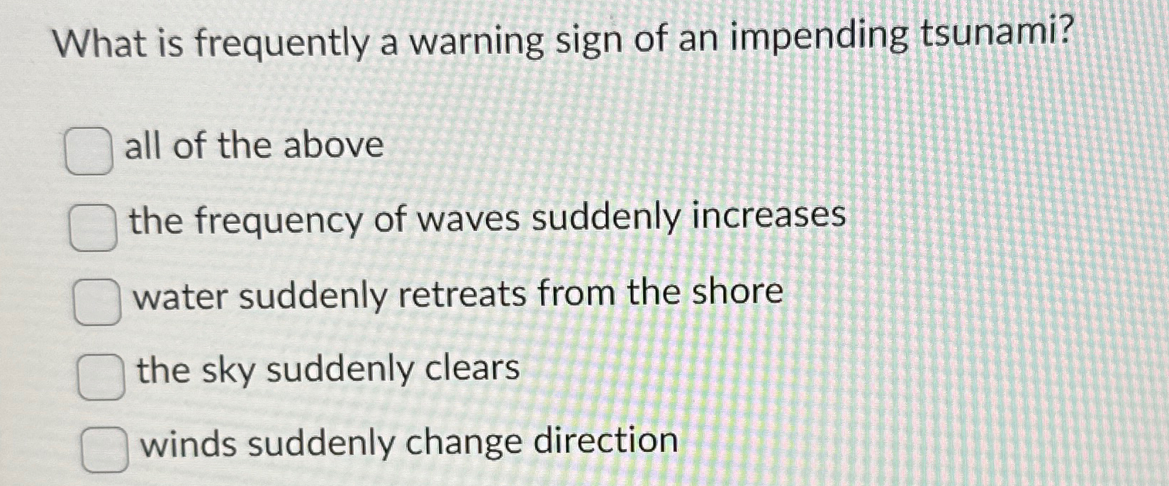 Solved What is frequently a warning sign of an impending | Chegg.com