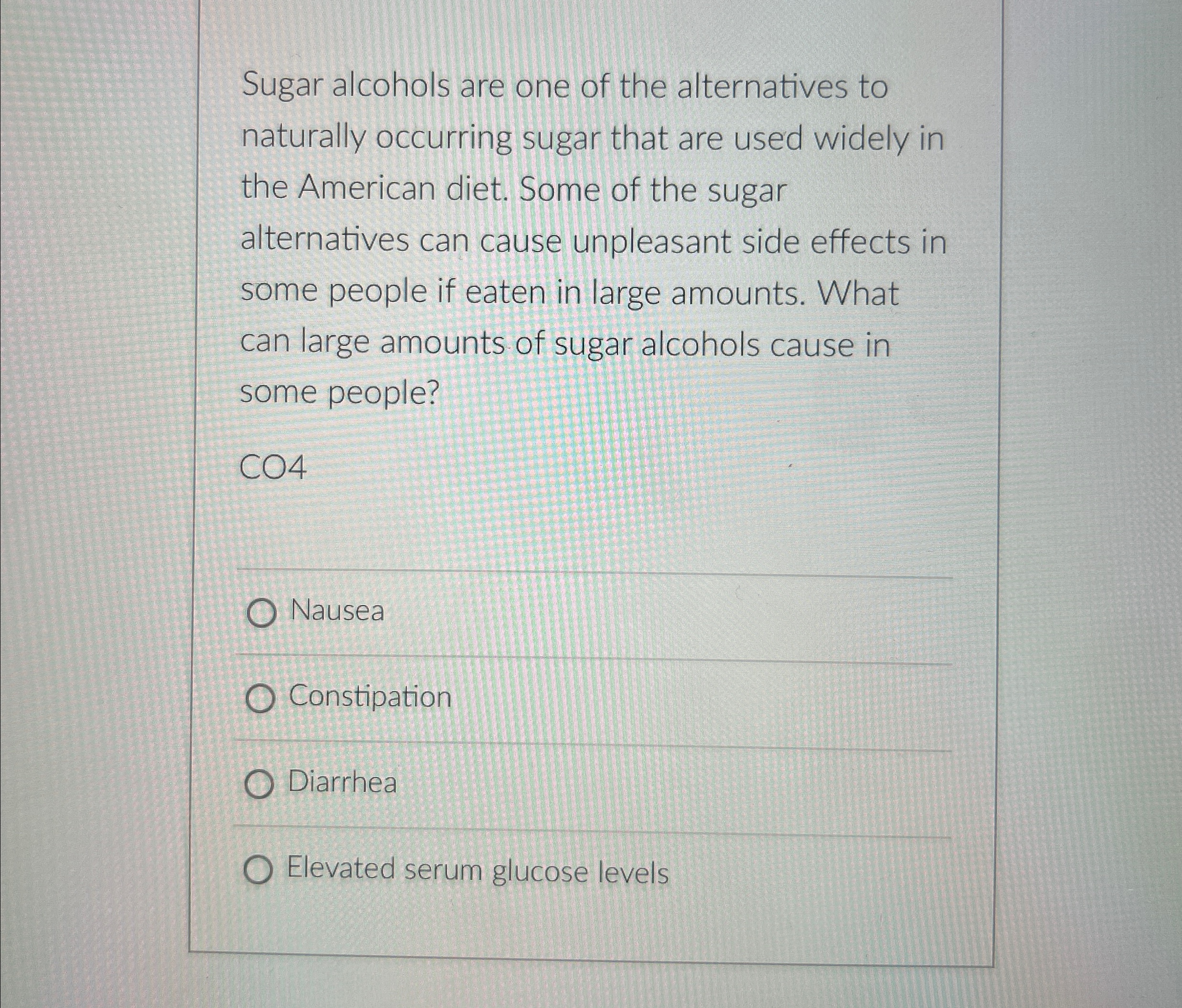 Solved Sugar alcohols are one of the alternatives to | Chegg.com