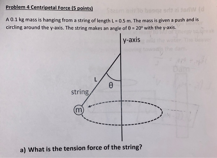 Solved Problem 4 Centripetal Force (5 points) wo A 0.1 kg | Chegg.com