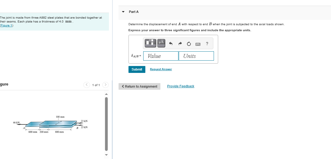 Solved The joint is made from three A992 ﻿steel plates that | Chegg.com