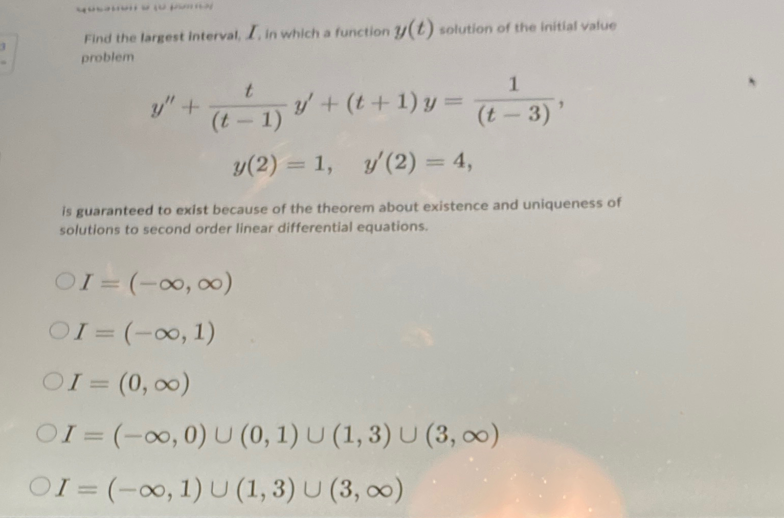 Solved Find the largest interval, I, in which a function | Chegg.com