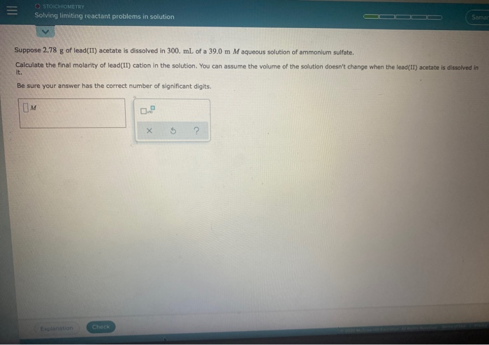 Solved O STOICHIOMETRY Solving limiting reactant problems in | Chegg.com