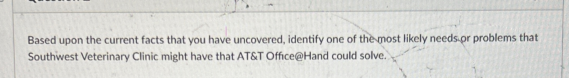 Solved Based upon the current facts that you have uncovered, | Chegg.com