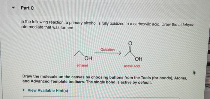 Solved Part A Name the aldehyde displayed below. Cl O Enter | Chegg.com