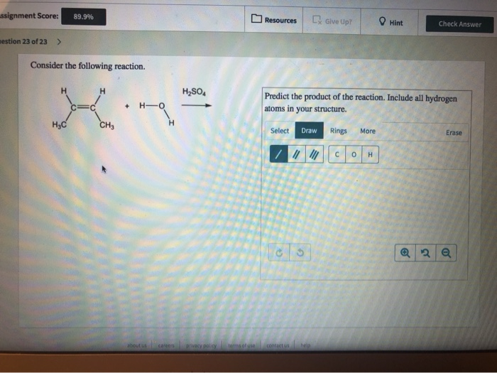 Solved assignment Score: Resources C Give Up? Hint Check | Chegg.com