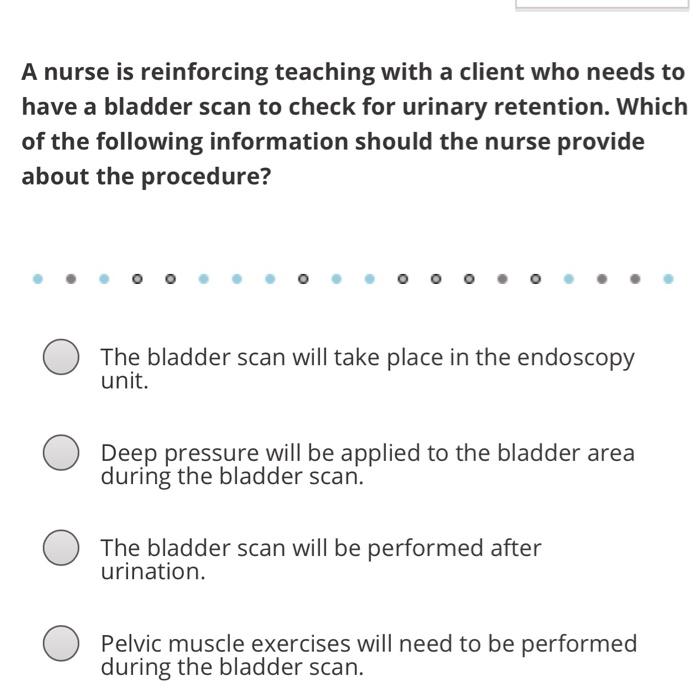 Solved A nurse is reinforcing teaching with a client who | Chegg.com