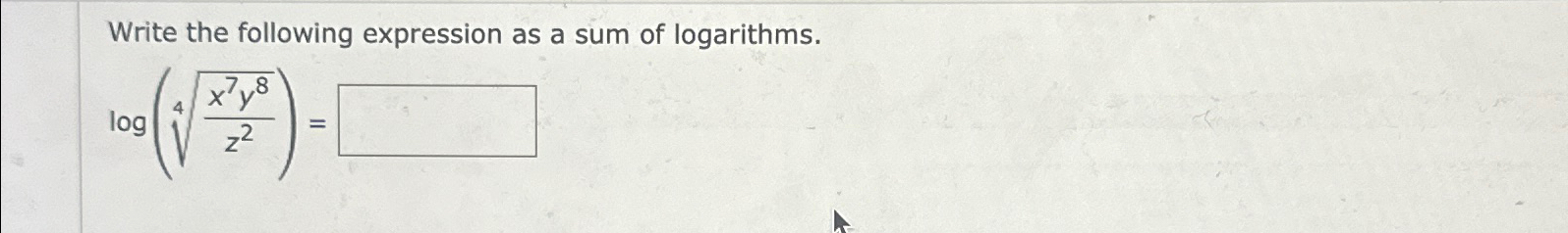 Solved Write the following expression as a sum of | Chegg.com