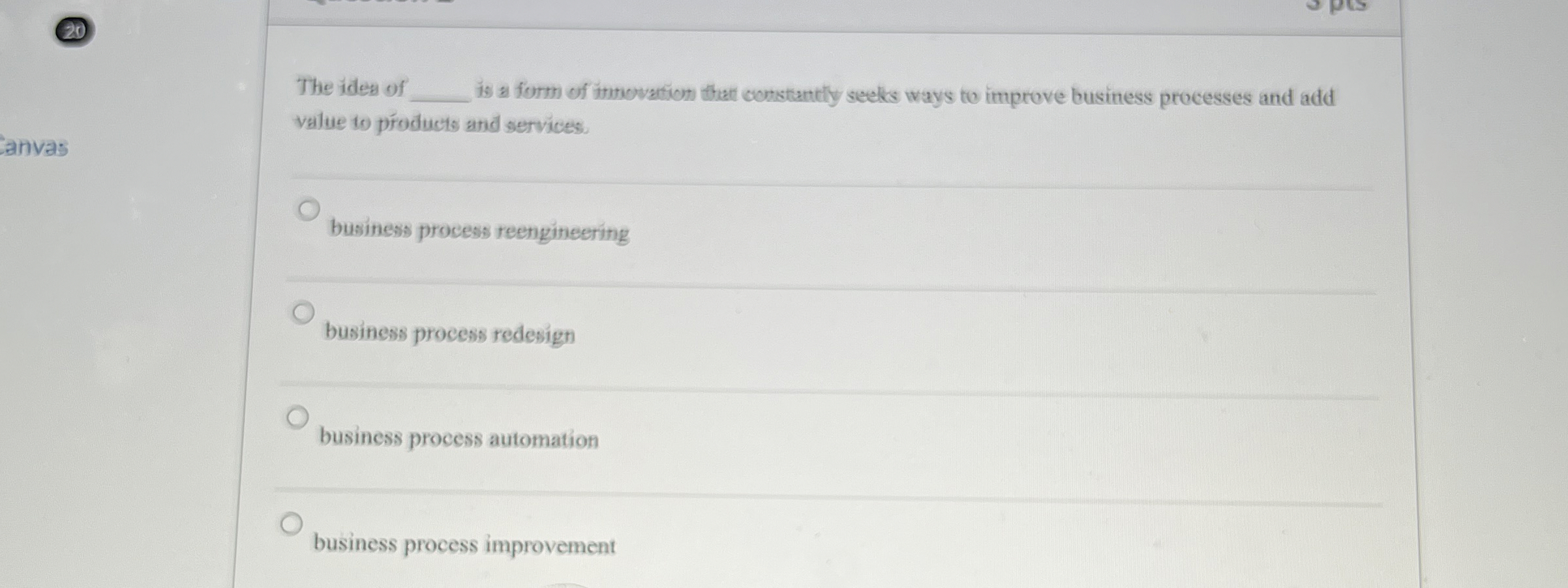 Solved The ides of ﻿is a form of imovation that constantly | Chegg.com