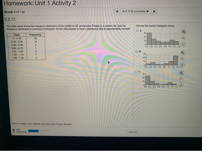 Solved Homework: Unit 1 Activity 2 Score: 0 of 1 pt 9 of 12 | Chegg.com