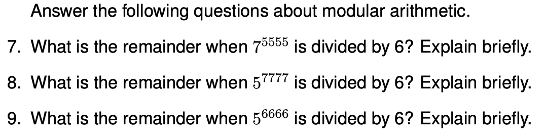 Solved Answer the following questions about modular | Chegg.com