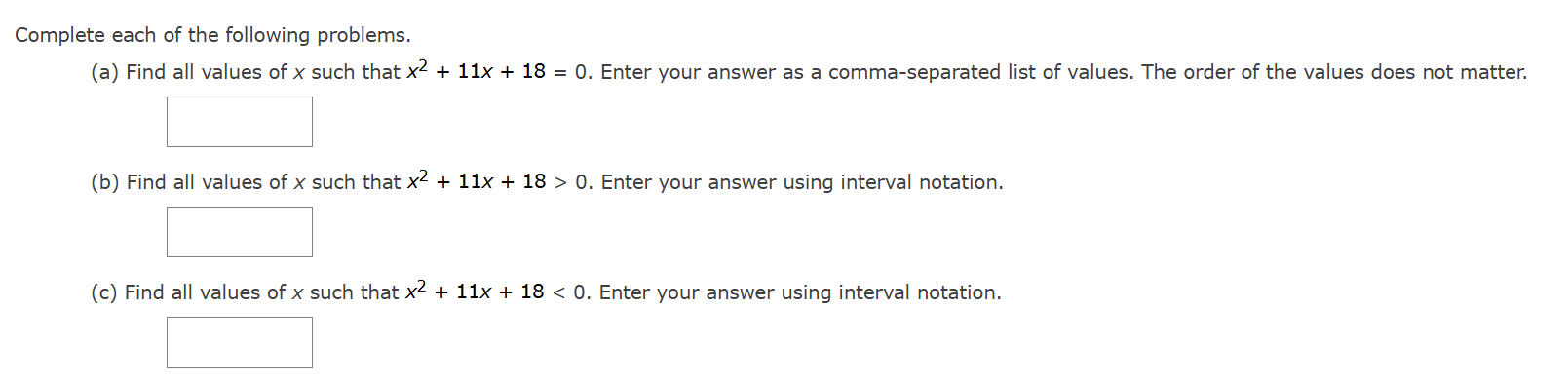 Solved Complete each of the following problems. Complete | Chegg.com