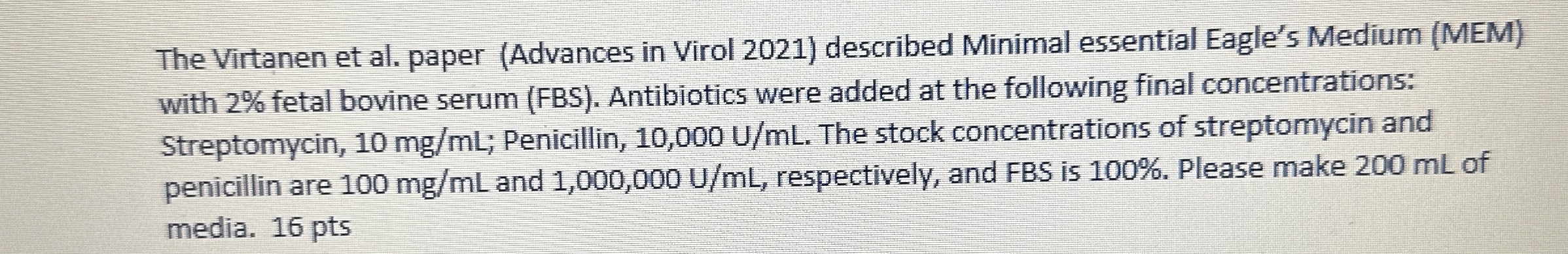 Solved The Virtanen et al. ﻿paper (Advances in Virol 2021) | Chegg.com