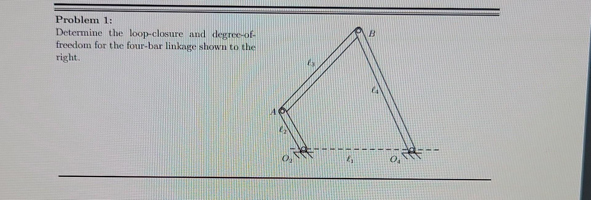 Solved Problem 1: Determine the loop-closure and | Chegg.com