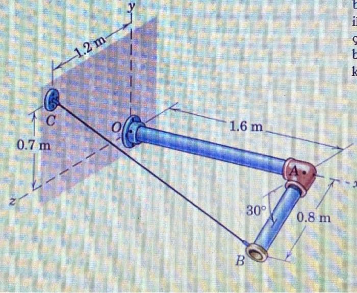Solved The L-shaped cantilever pipe is attached to the wall | Chegg.com