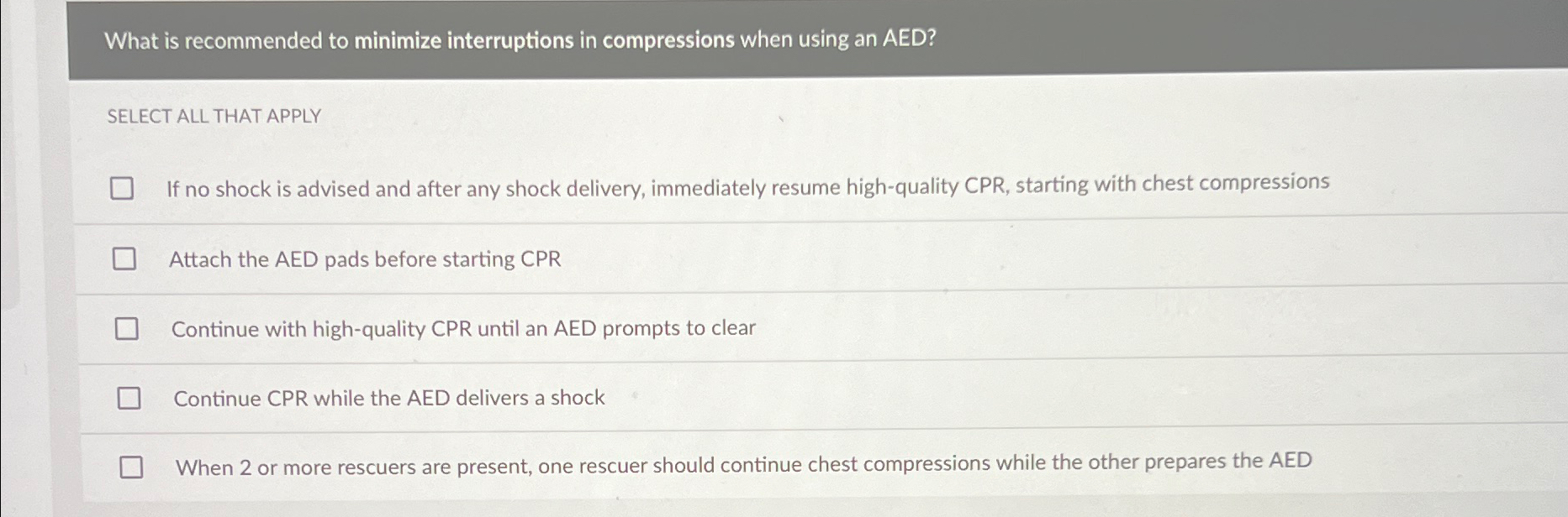 Solved What is recommended to minimize interruptions in | Chegg.com