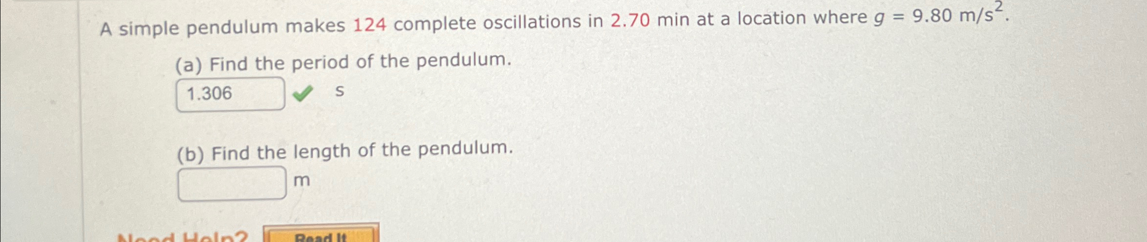Solved A simple pendulum makes 124 ﻿complete oscillations in | Chegg.com