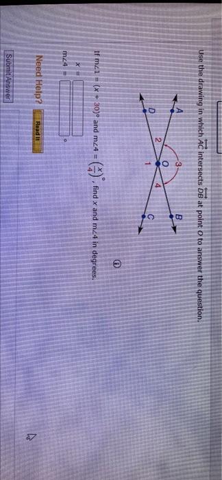 Solved Use the drawing in which AC intersects DB at point o | Chegg.com