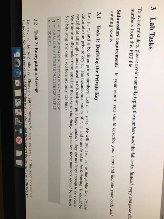 Solved 3 Lab Tasks To avoid mistakes, please avoid manually | Chegg.com