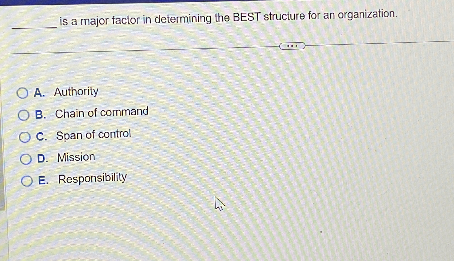 Solved is a major factor in determining the BEST structure | Chegg.com