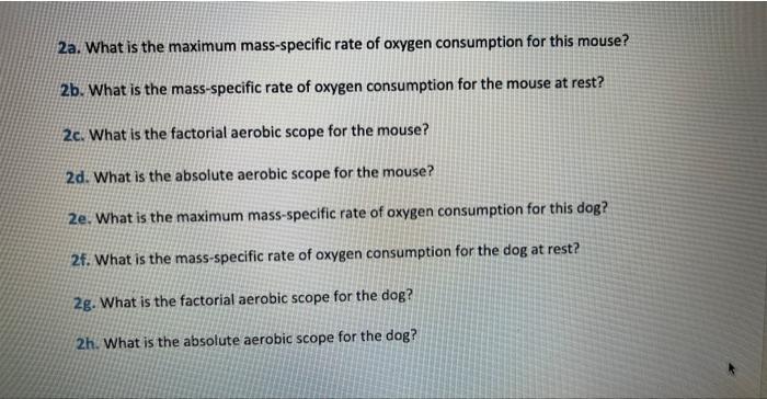 Solved to find the aerobic scope, we typically divide the | Chegg.com