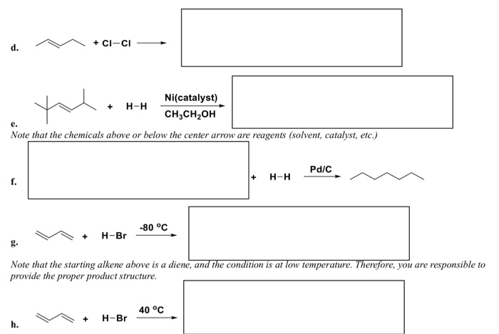 Solved Complete the electrophilic addition reactions below | Chegg.com