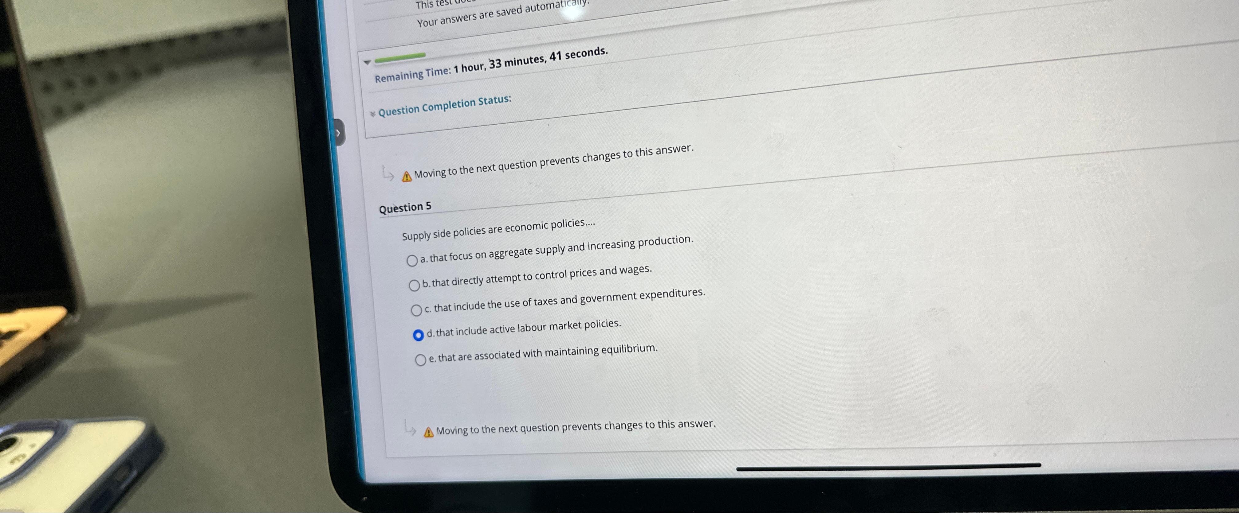 Solved Your answers are saved automaticanly.Remaining Time: | Chegg.com