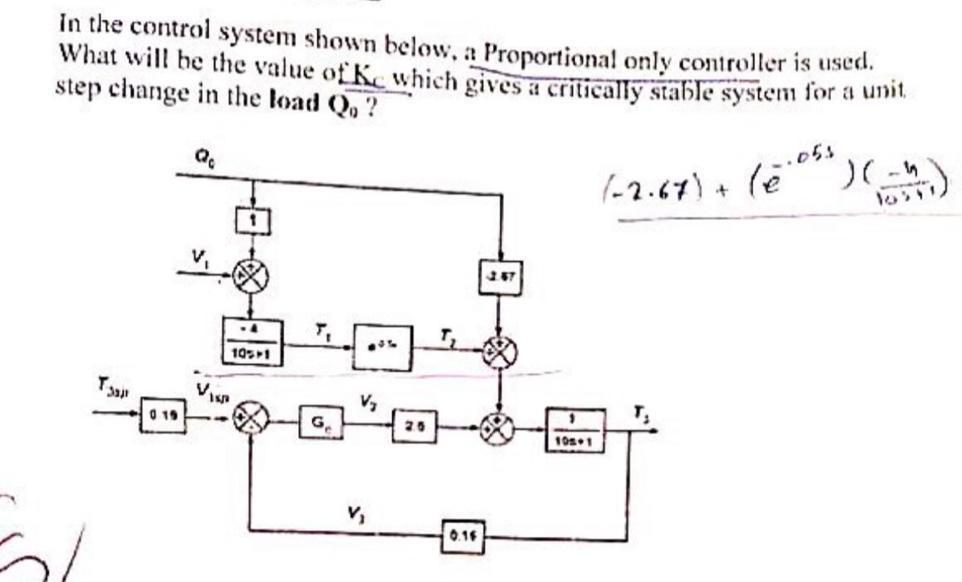 In the control system shown below, a Proportional | Chegg.com