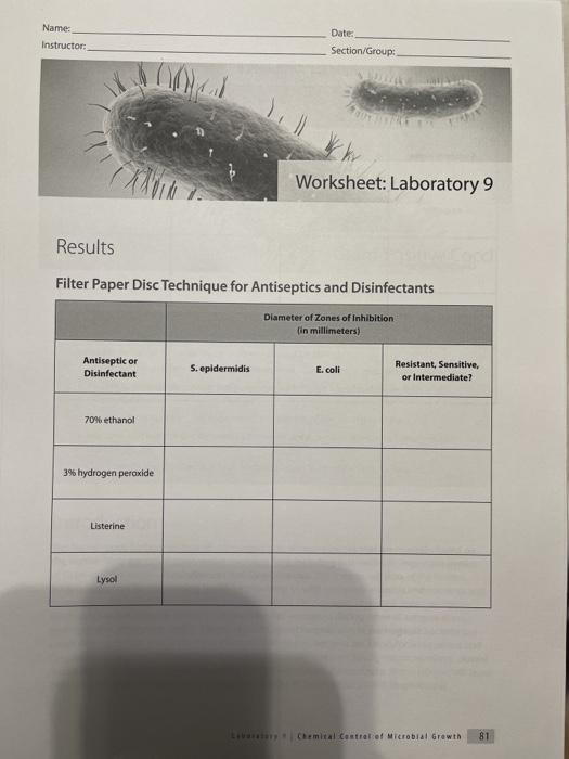 Solved Name: Instructor: Date: Section/Group: Worksheet: | Chegg.com Solved Name: Instructor: Date: Section/Group: Worksheet: | Chegg.com