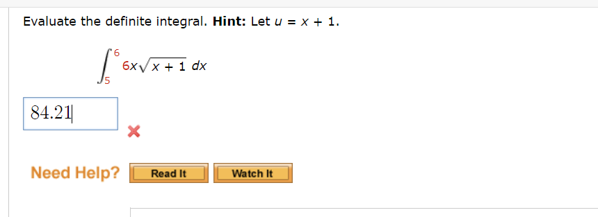 Solved Evaluate the definite integral. Hint: Let | Chegg.com