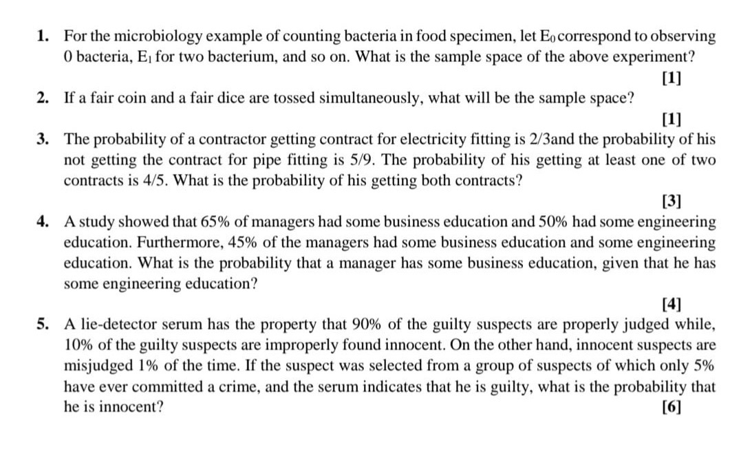 Solved For the microbiology example of counting bacteria in | Chegg.com