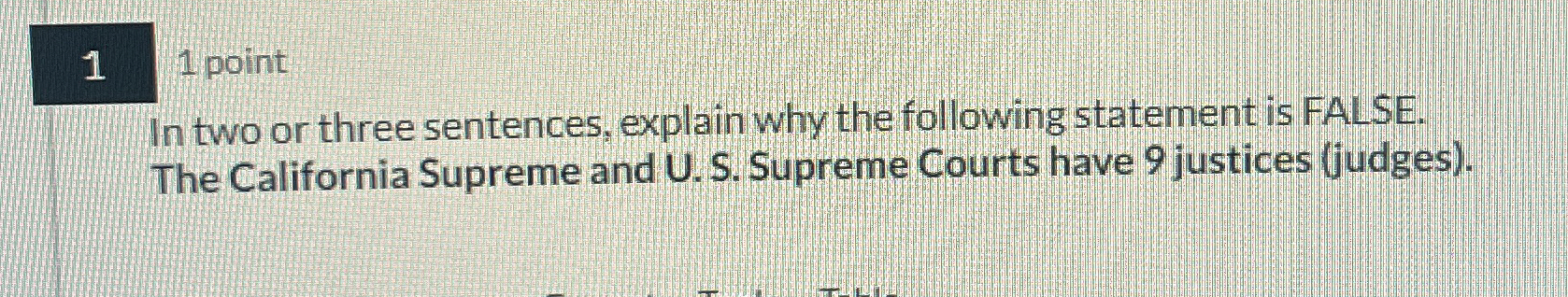 Solved 11 ﻿pointIn two or three sentences, explain why the | Chegg.com