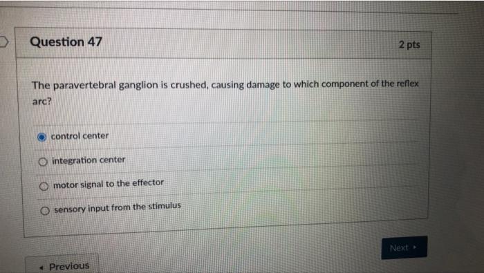 Solved Question 45 2 pts A collateral axon provides | Chegg.com
