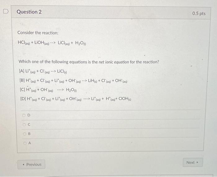 Solved Consider the following balanced equation and answer | Chegg.com