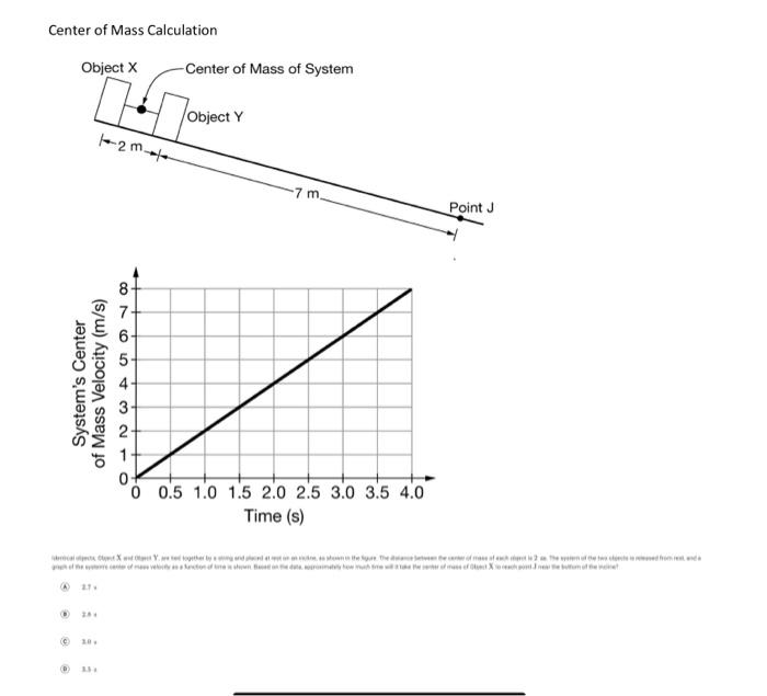 Solved Center of Mass Calculation Object X -Center of Mass | Chegg.com