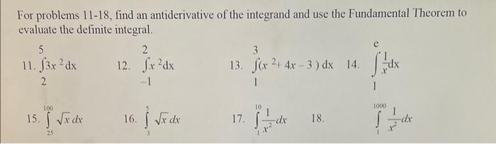 Solved For problems 1-10, find the indicated antiderivative | Chegg.com