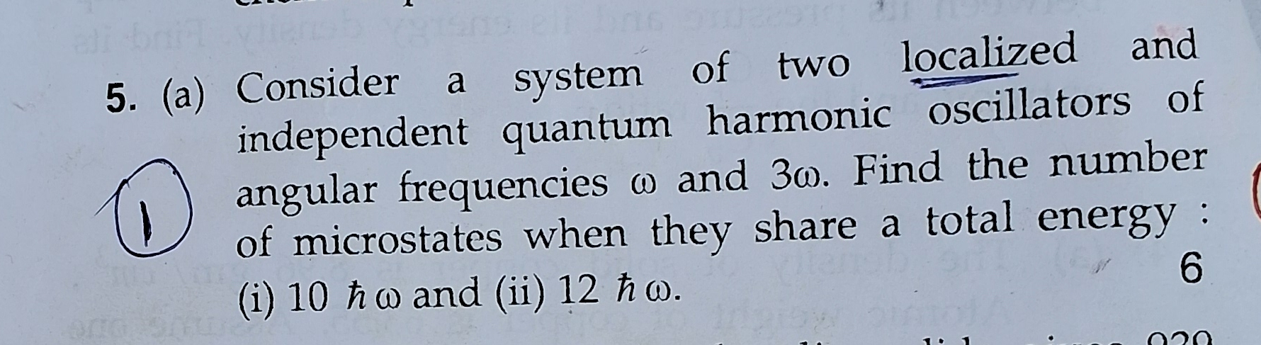 Solved (a) ﻿Consider a system of two localized and | Chegg.com