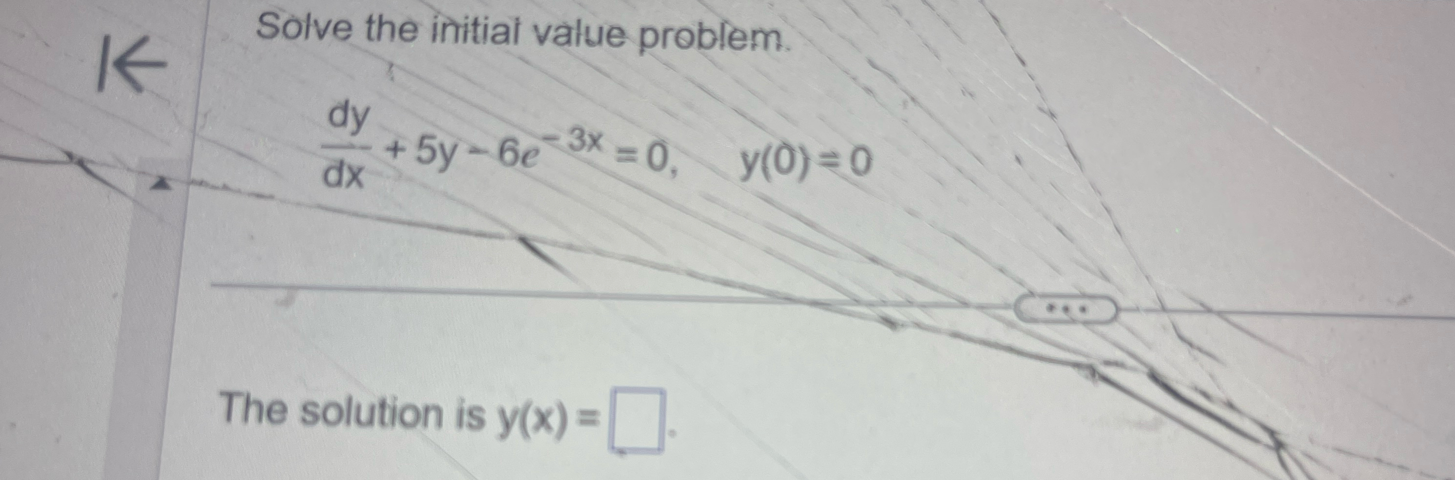 Solved Solve the initial value | Chegg.com
