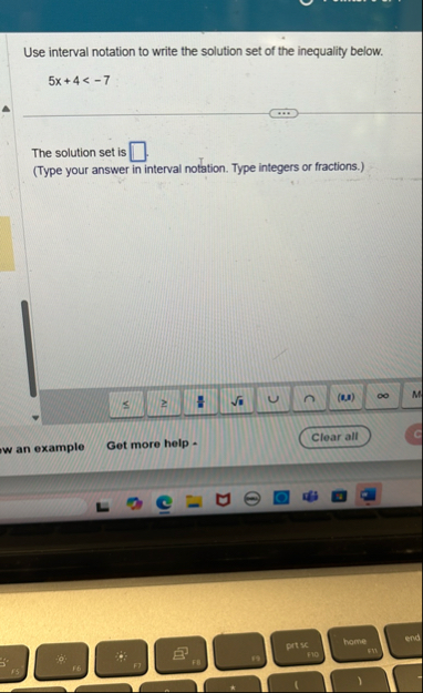 Solved Use interval notation to write the solution set of | Chegg.com