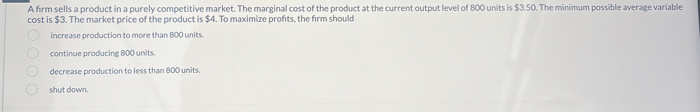 Solved A firm sells a product in a purely competitive | Chegg.com