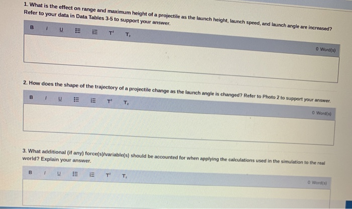 1. What is the effect on range and maximum height of | Chegg.com