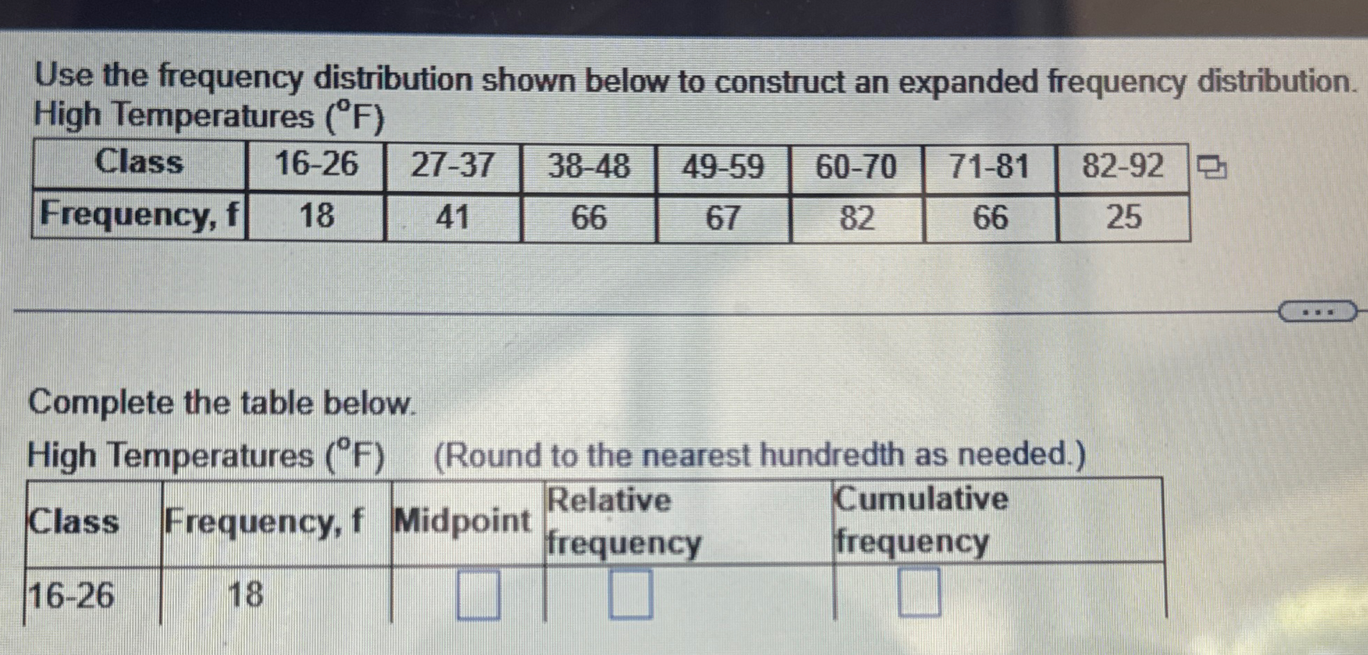 Solved Use the frequency distribution shown below to | Chegg.com