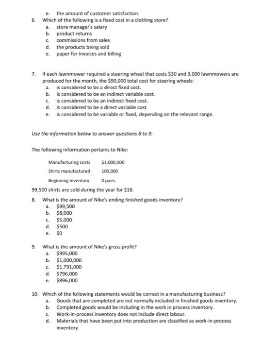 Solved Multiple Choice Questions Please circle your answers | Chegg.com