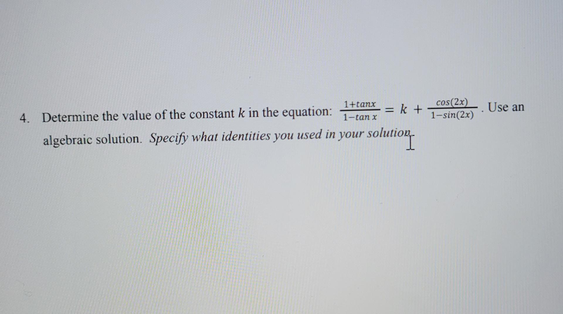 Solved Determine the value of the constant k ﻿in the | Chegg.com