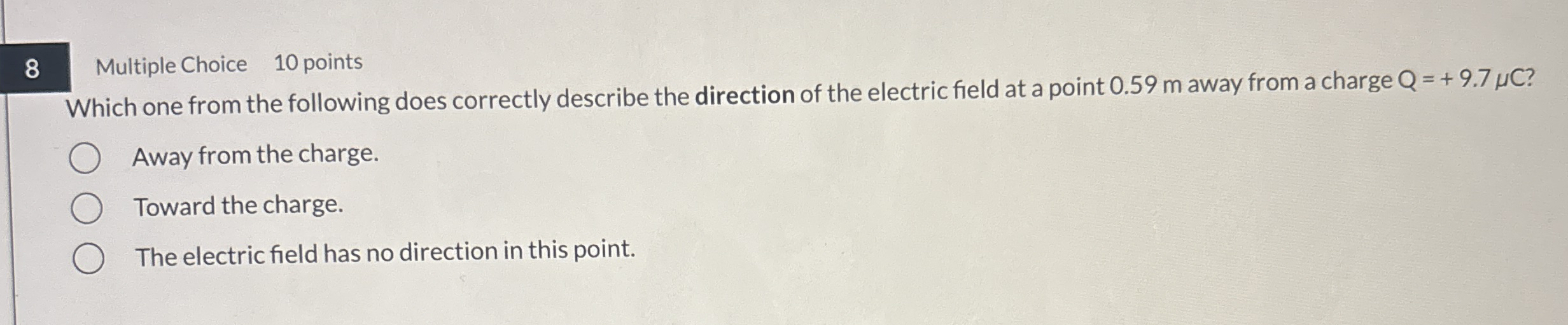 8Multiple Choice 10 ﻿pointsWhich one from the | Chegg.com