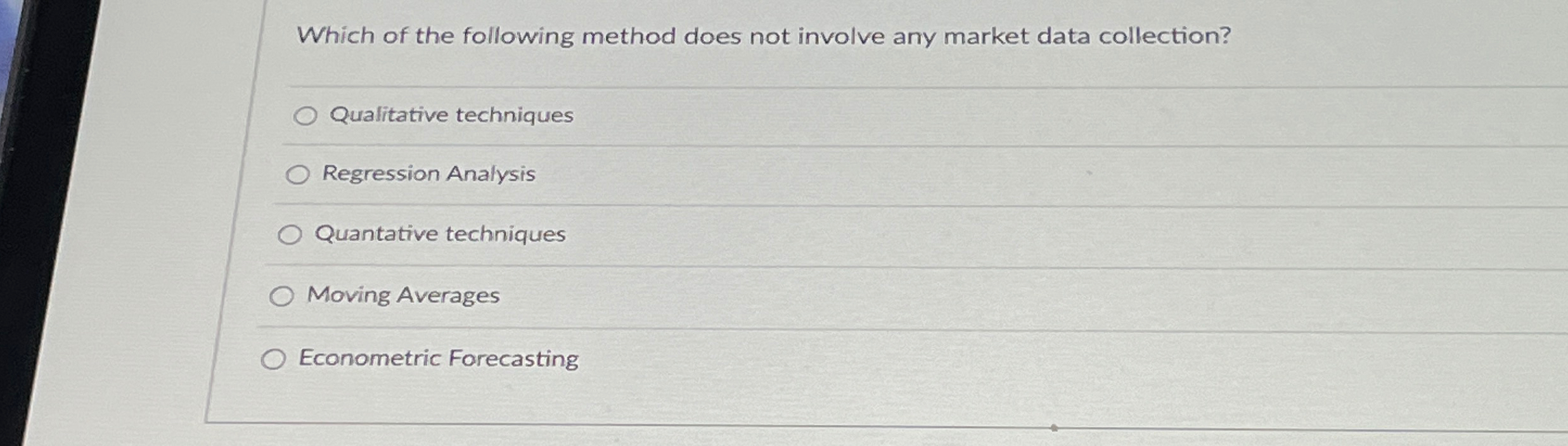 Solved Which of the following method does not involve any | Chegg.com