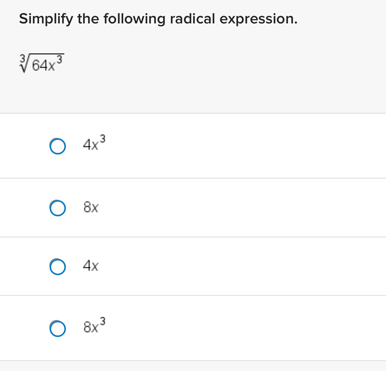 Solved Simplify the following radical | Chegg.com